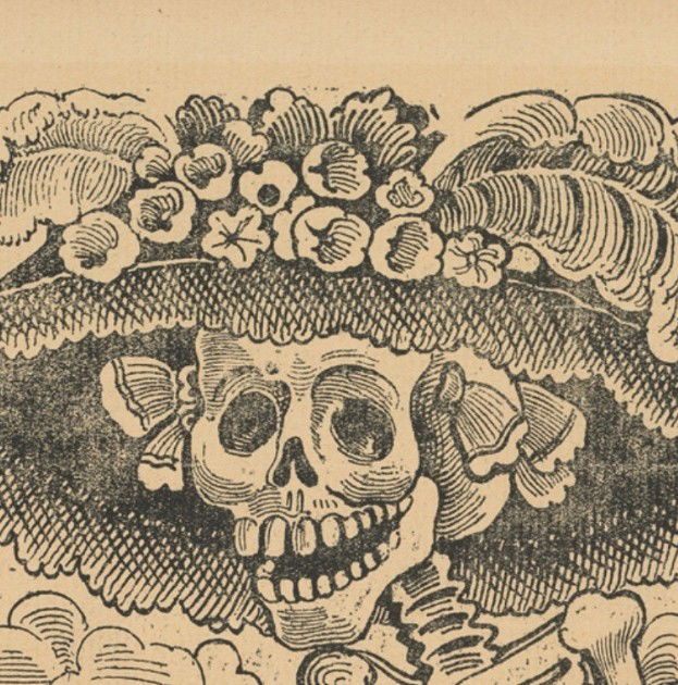 Dibujo De Catrina Pintado